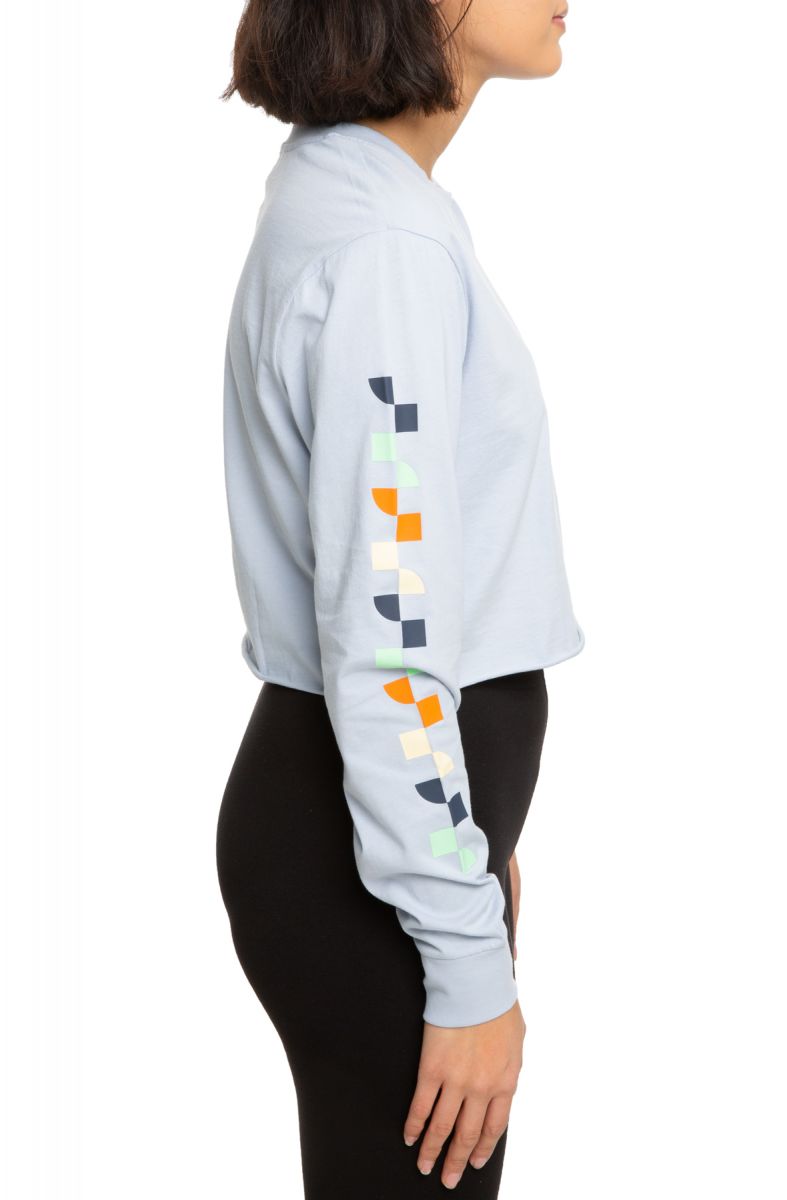 VANS Reign Marker Long Sleeve Tee in Zen Blue VN0A4DOMVBY - PLNDR