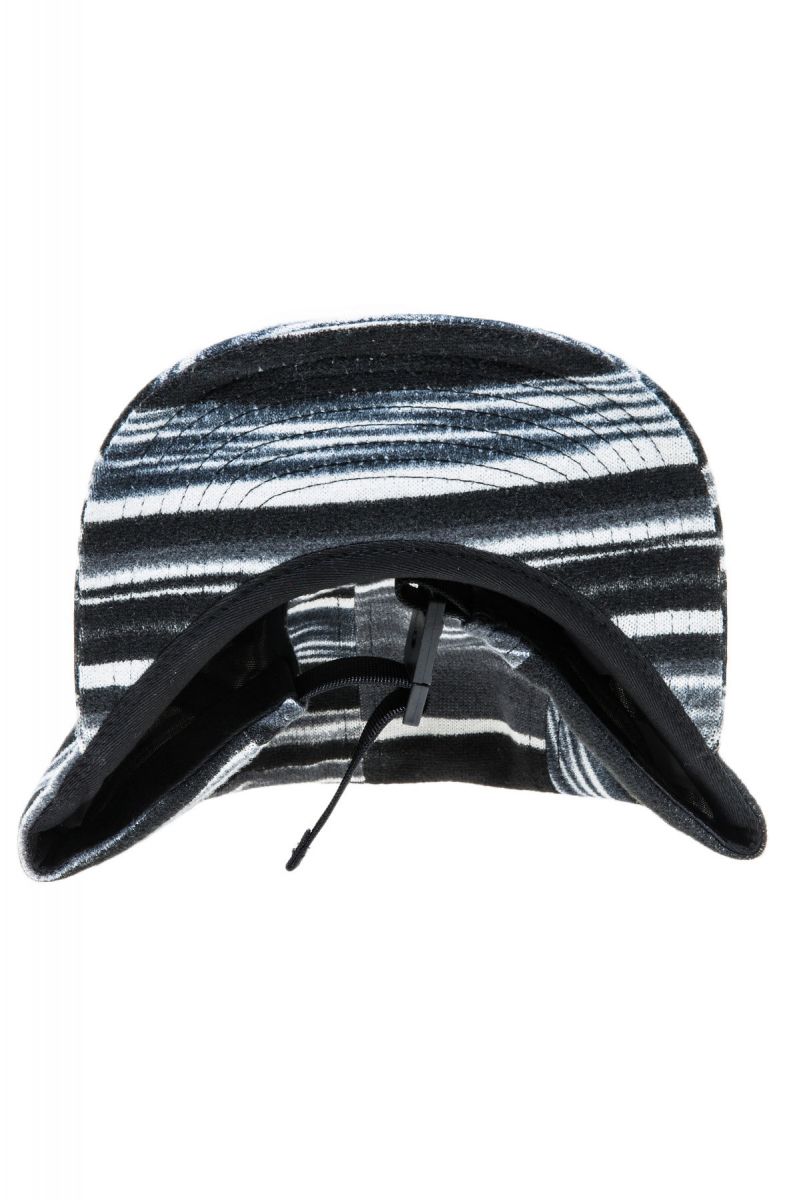 HALL OF FAME The Baha Camp Cap in Black & White HOF-SUMMER14-17 - PLNDR