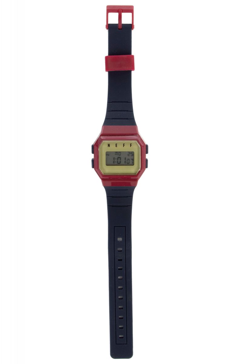 NEFF The Flava Digital Watch In Navy Burgandy NF0249-NVYBUR - Karmaloop
