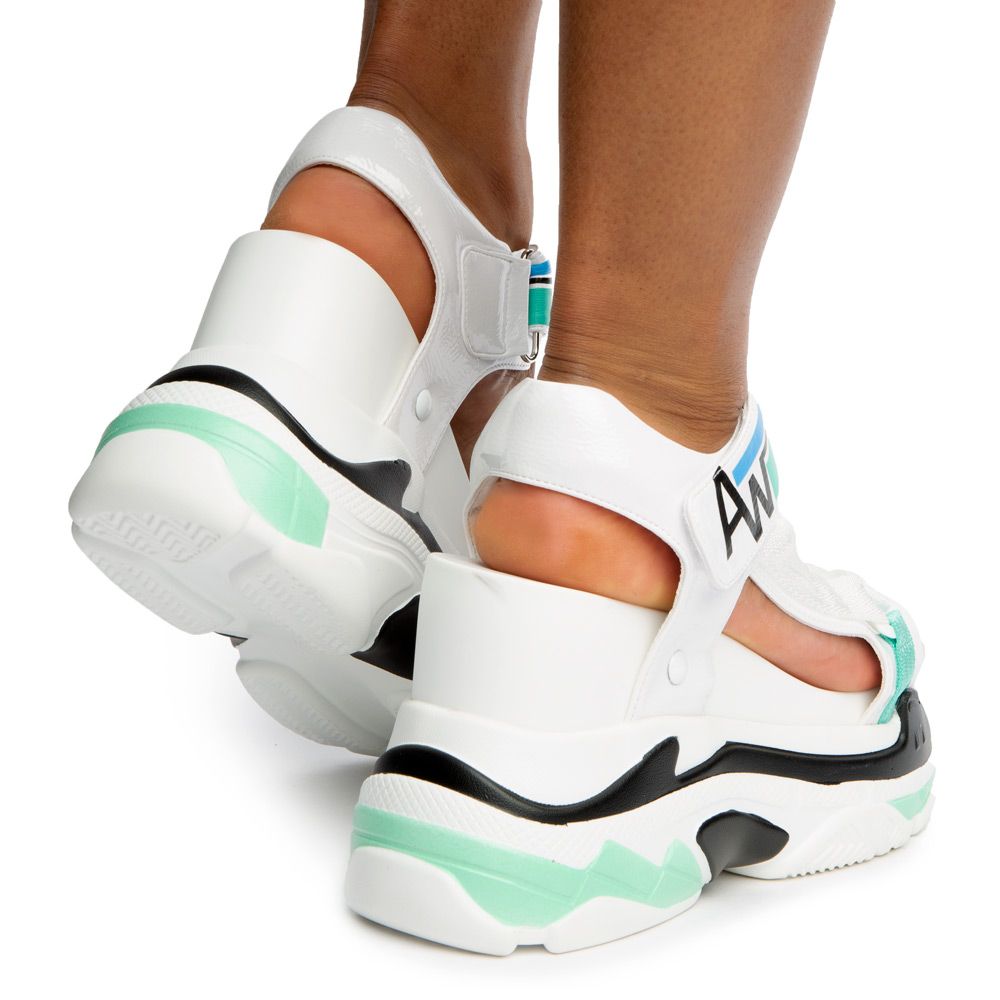 Blueberry-03 Platform Sandals BLUEBERRY-03-WHT