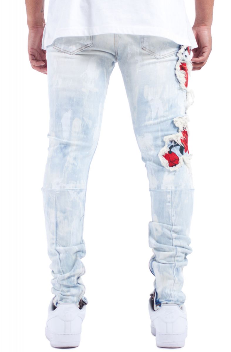 GOLDEN DENIM The Union Vienna Denim in Bleached Indigo GDFLQS17-10-BLE ...
