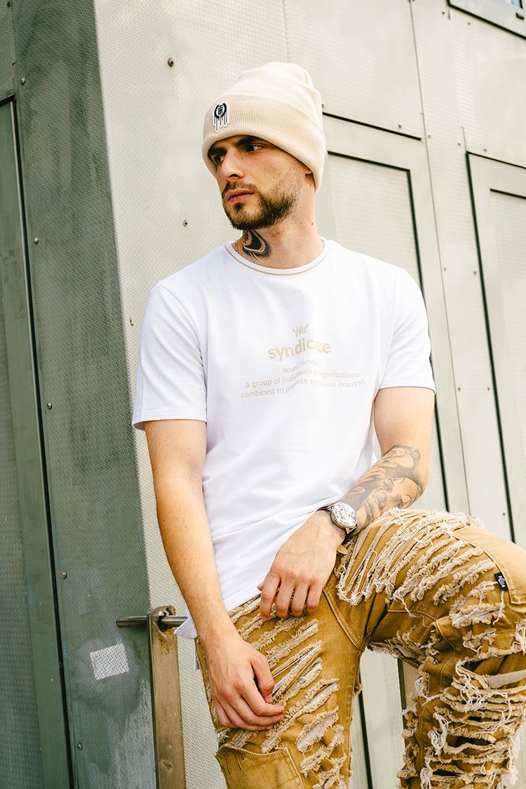 THE HIDEOUT CLOTHING Dawn of a Syndicate Tee THC-DA-SW-WHITE - Karmaloop