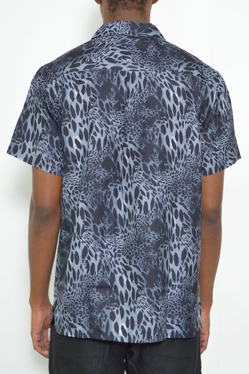 WEIV Grey Scale Leopard Shirt WS7413 - Karmaloop