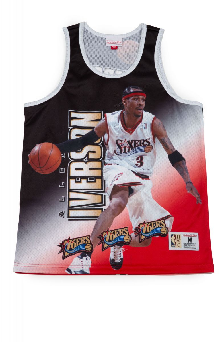 MITCHELL & NESS Philadelphia 76ers Allen Iverson Behind The Back Tank ...