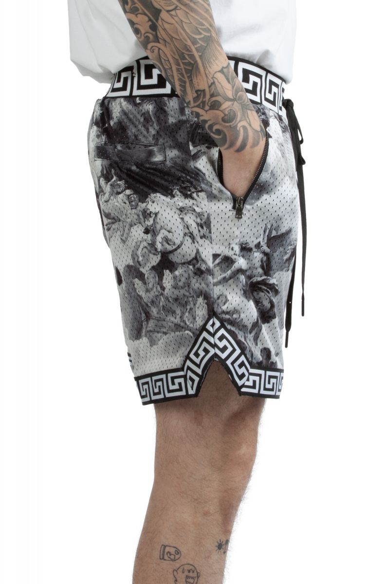 FBRK Renaissance Mesh Shorts 931-912GREY - Karmaloop