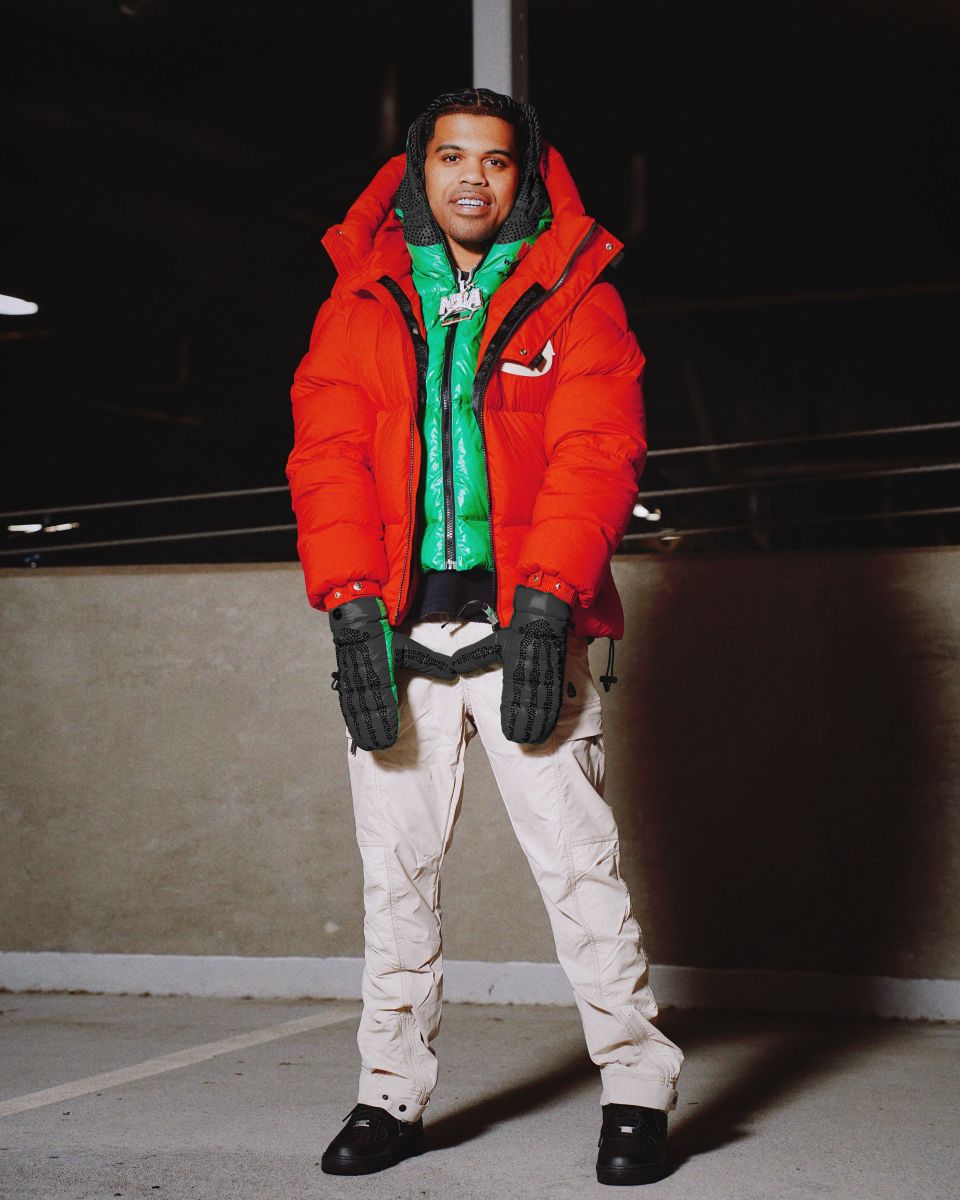ALPHASTYLE AlphaStyle Kudu Puffer [OG3Three Darkshine Edition] ALS-475A5C-REDGREEN - Karmaloop
