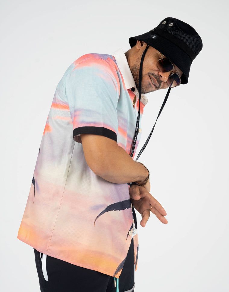 THE HIDEOUT CLOTHING In The Clouds Button-Up Shirt HDTCLTHNG-BA2160 ...