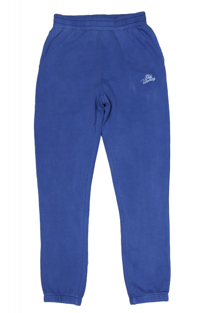 STAY WINNING Faded Blue Embroidered Joggers SW-0397 - Karmaloop