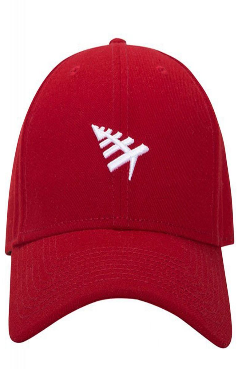 PAPER PLANES Icon II Dad Hat in Crimson 100624-CRIMSON - Karmaloop