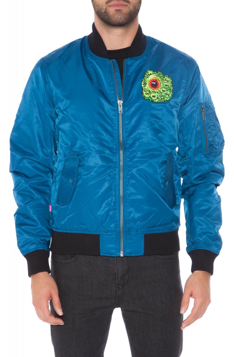 MISHKA The New Panic MA-1 Bomber Jacket in Teal FL151302M-TEA - PLNDR