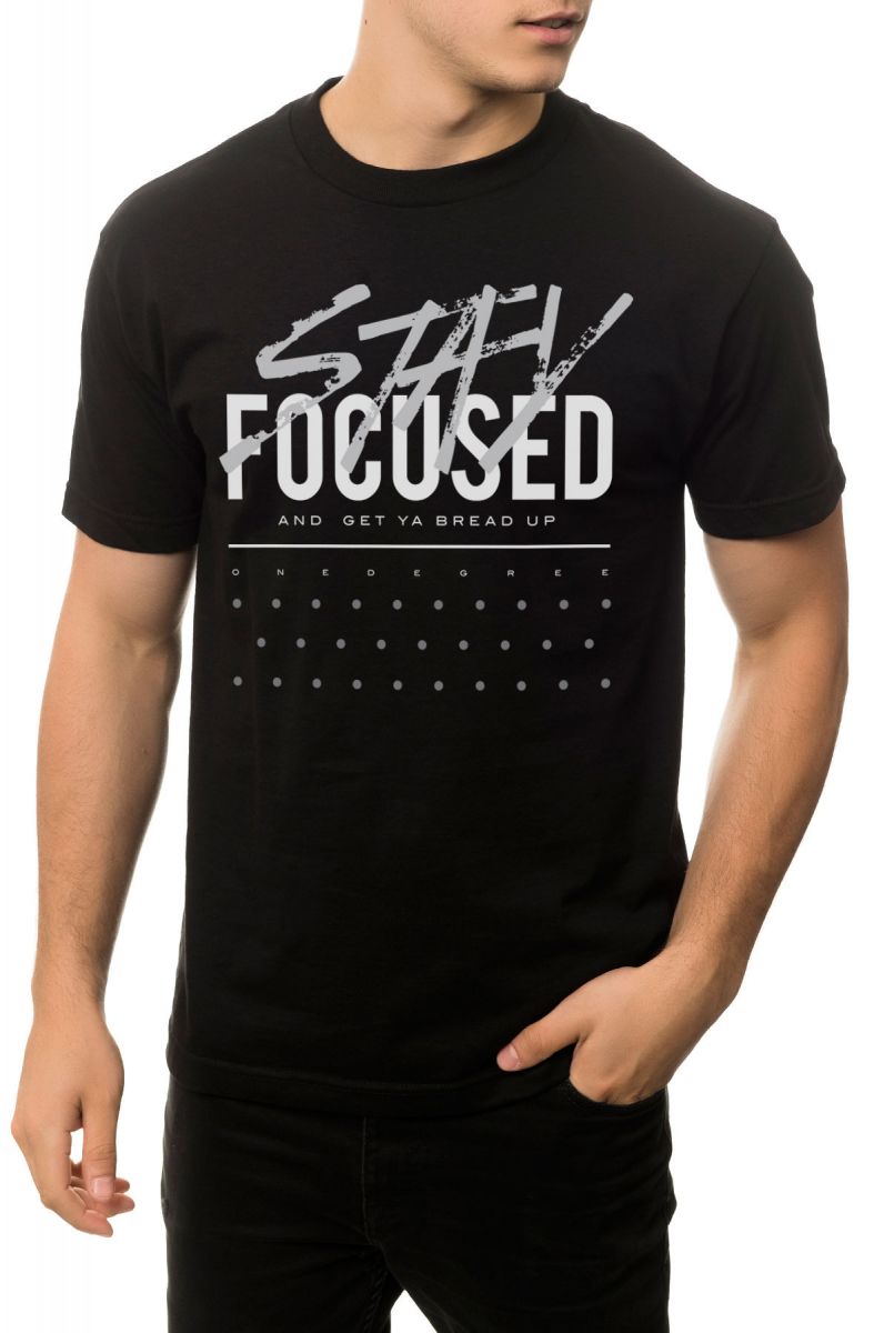 ONE DEGREE The Stay Focused Tee in Black SV-44FOCUSED-TEE-BLK - Karmaloop