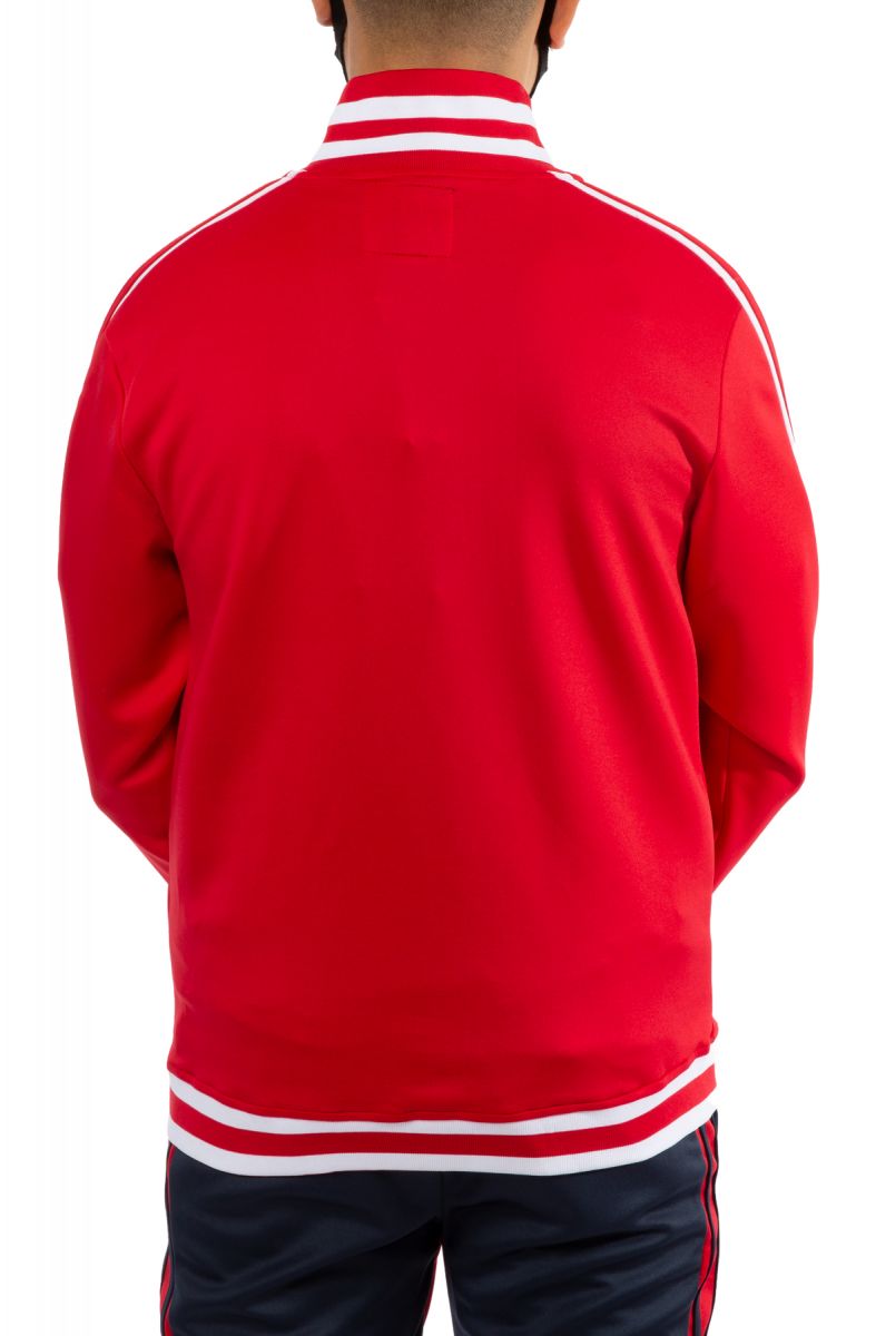 FBRK Shane Striped Jacket 9A2-501REDWT - Karmaloop