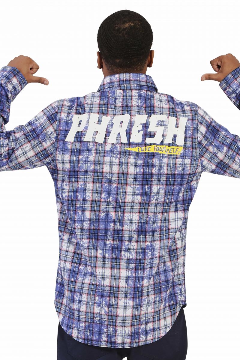 KLEEP Unik Men's premium flannel button down shirt KLP-E7FE92 - Karmaloop