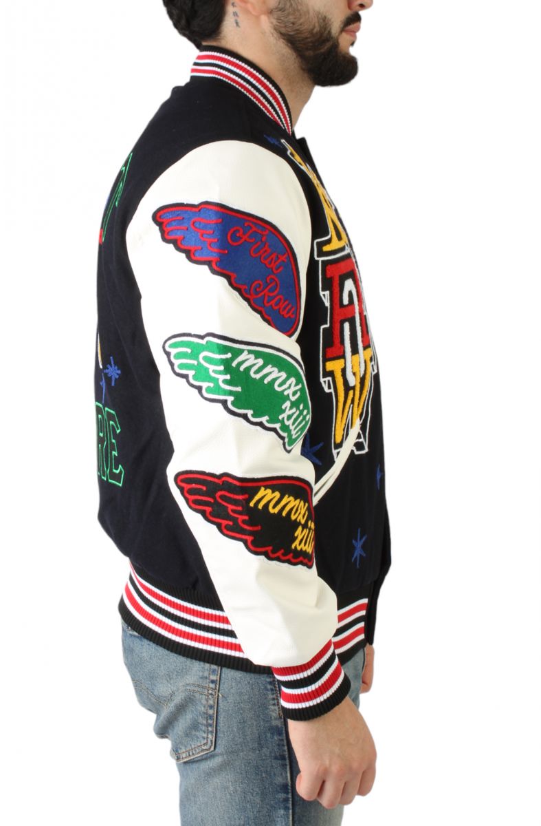 FIRST ROW Bright Future Varsity Jacket FRJ0042-NVY - Karmaloop