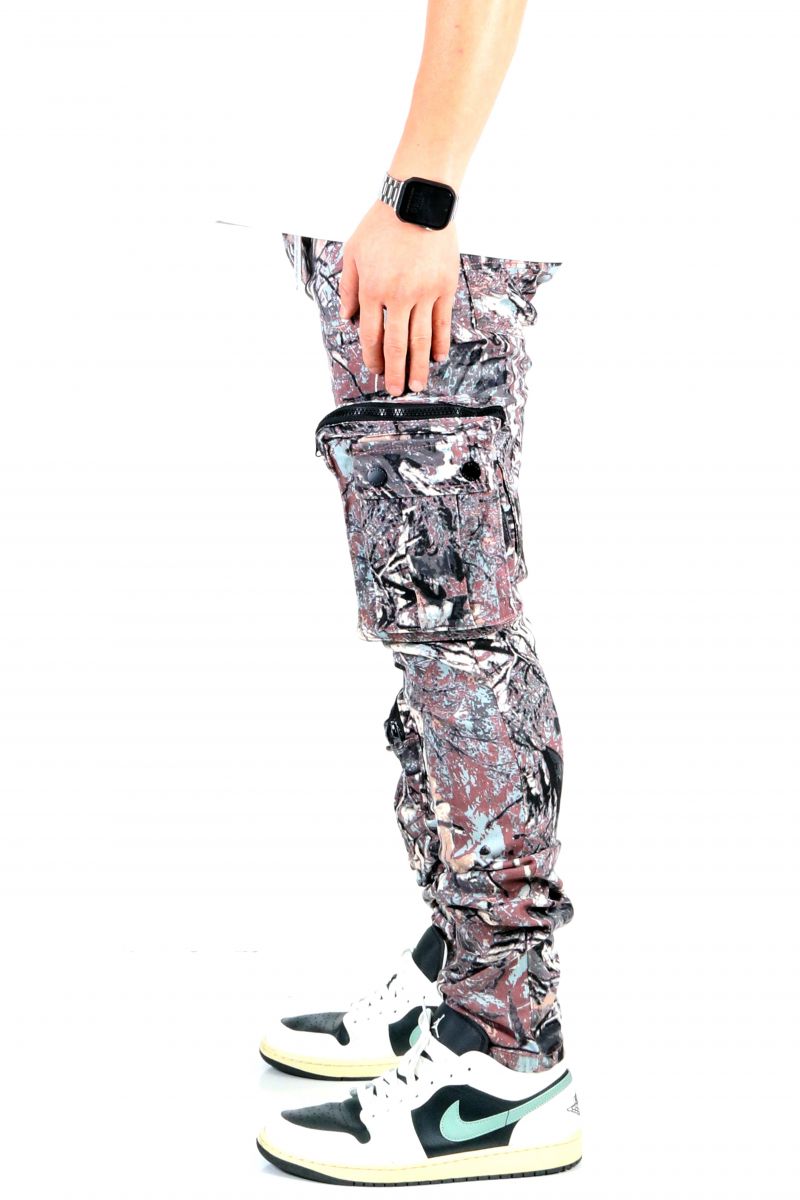 KLEEP KUSA Men's premium twill forest camo pattern cargo pants. KLP ...