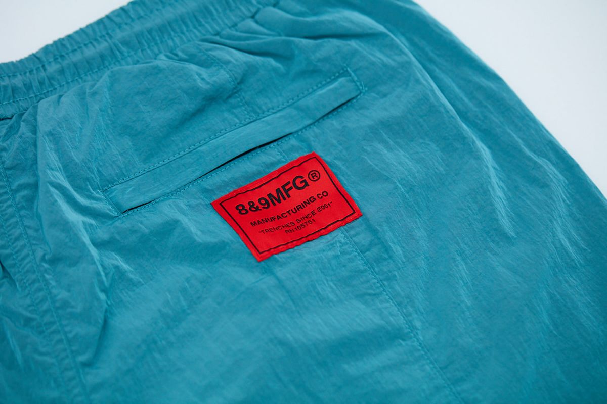8&9 MFG CO. Super Krinkle Short Teal SHSUPTEA-TEAL - Karmaloop