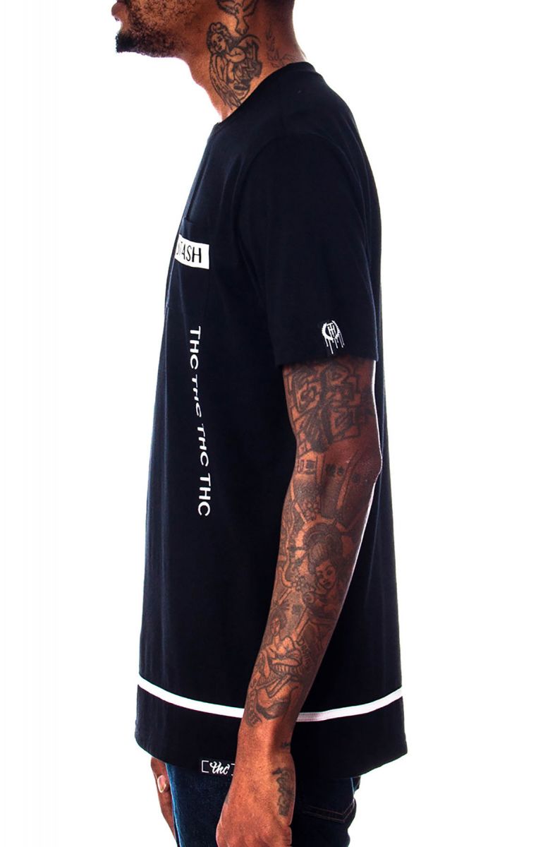 THE HIDEOUT CLOTHING Stash Pocket Tee (Black & White ...