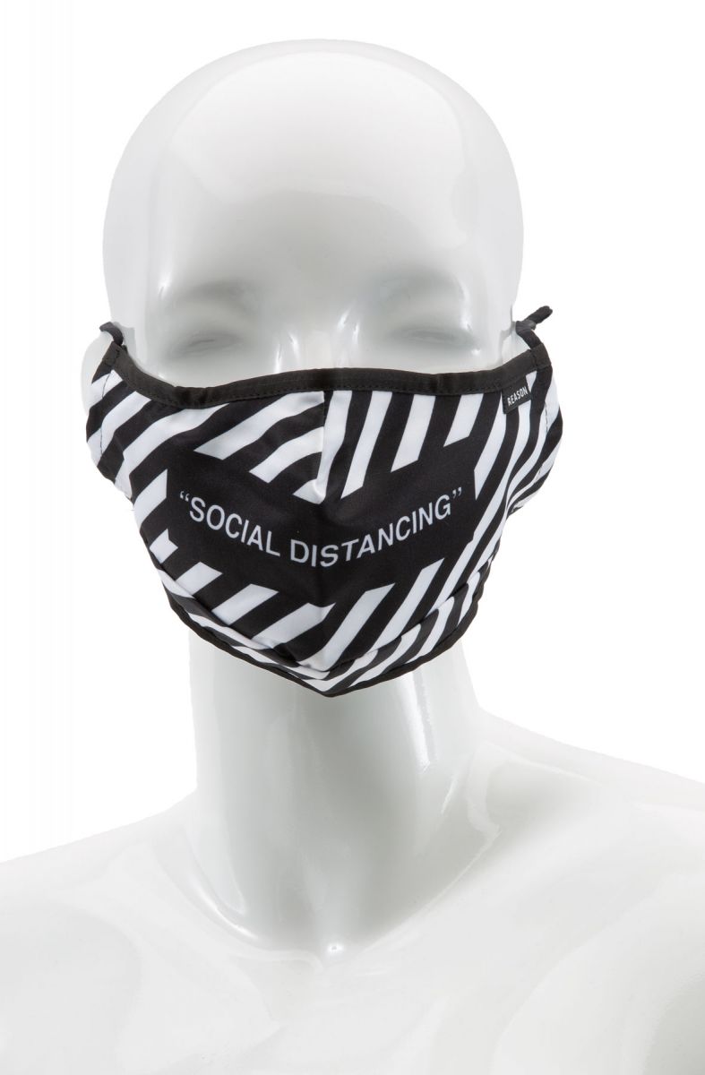 REASON Social Distance V2 Mask FM-07BLK - Karmaloop