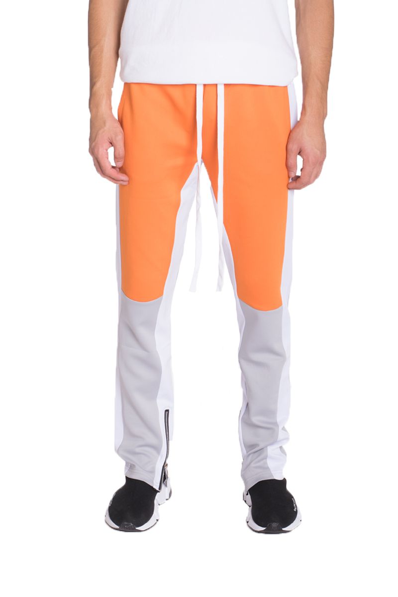 WEIV Jordan Color Block Track Pants TP0555-ORANGEGREY - Karmaloop