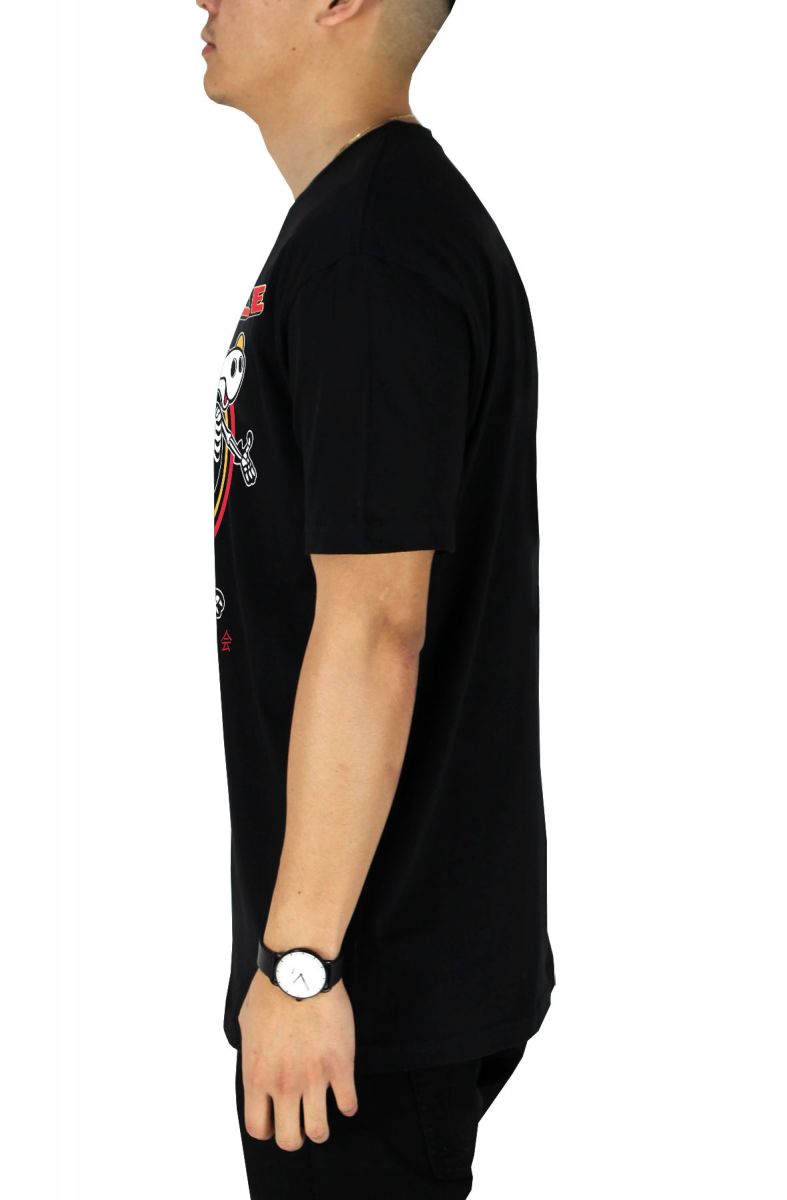 RIOT SOCIETY Rocky and Bullwinkle Skeleton Kanji Mens T-Shirt UVMT-B02 ...