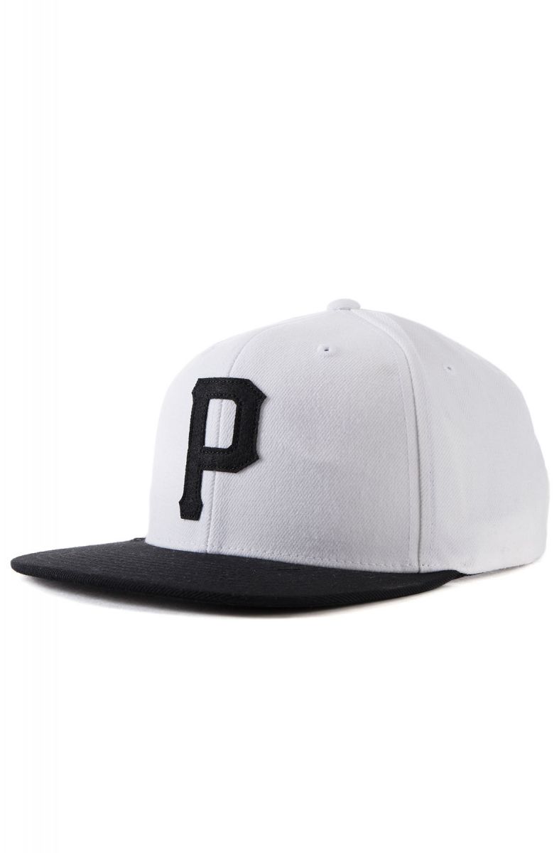 PRIMITIVE The Slab P Snapback in White PASB00015-WHT - PLNDR