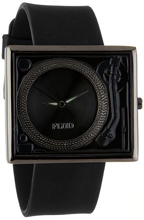 FLUD The Turntable Watch in Black and Gunmetal TBL007 - PLNDR