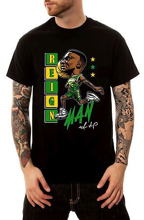 THE RETRO KINGS The Reign Man T-Shirt In Black REIGN_MAN_BLK - Karmaloop