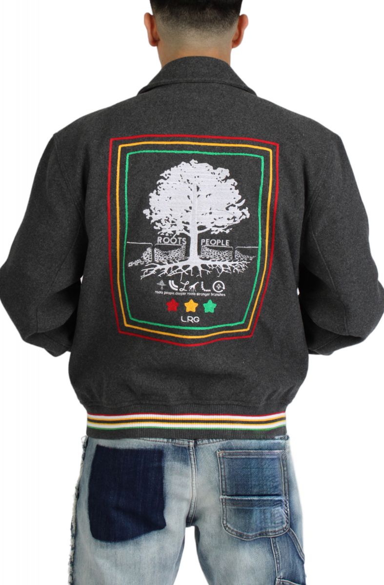 LRG Team Roots People Wool Jacket L2PVMJLXX-CH40 - Karmaloop