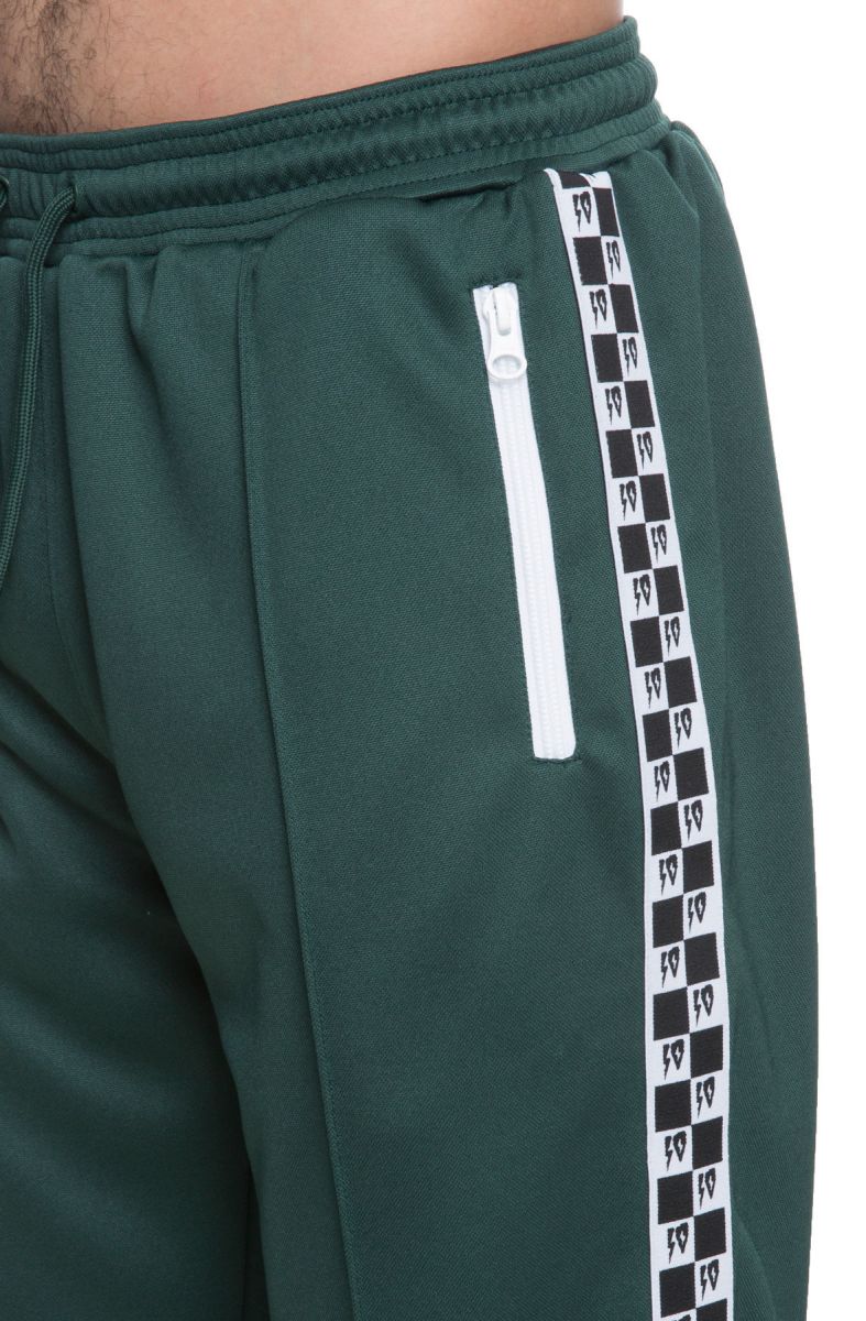 10 DEEP The Checkered Flag Track Pants in Green 181TD1201-GRN - Karmaloop