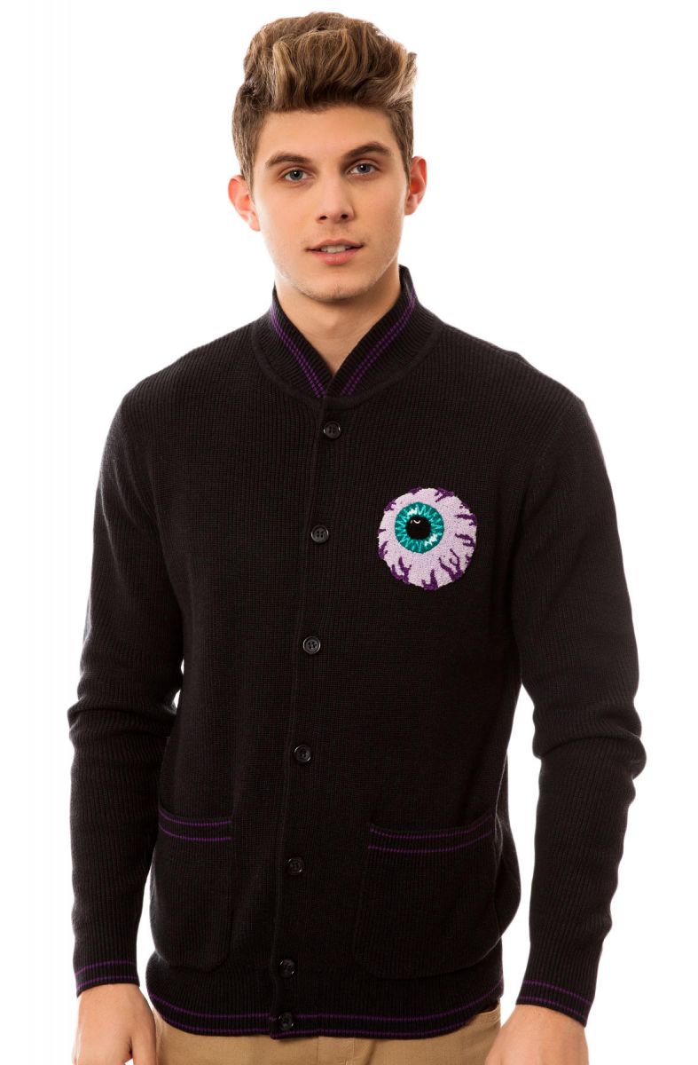 MISHKA The Keep Watch Cardigan in Charcoal Slate HO131202A-CHS - PLNDR