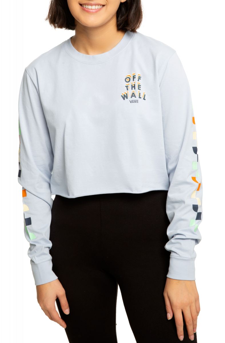 VANS Reign Marker Long Sleeve Tee in Zen Blue VN0A4DOMVBY - PLNDR