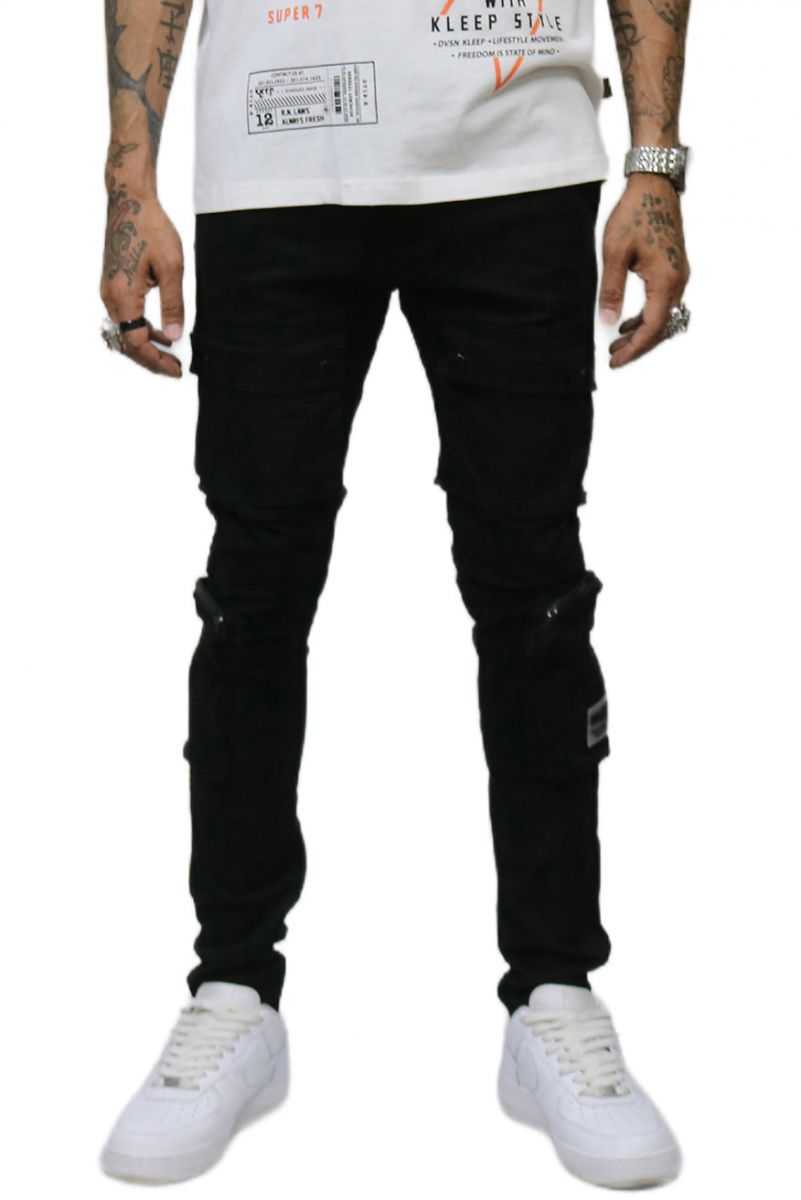 KLEEP Somber Men's premium twill cargo pant with multi functional ...