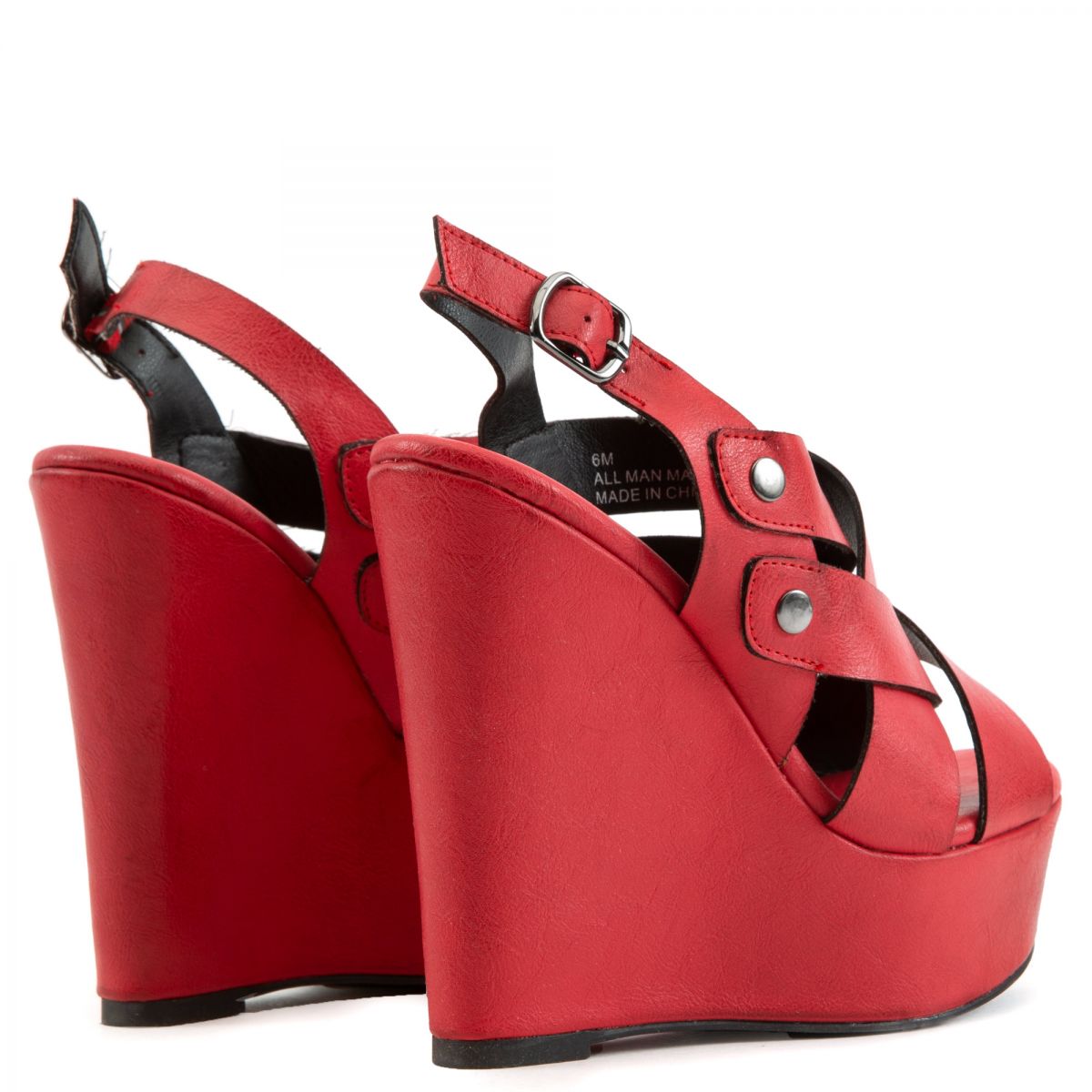 MOJO MOXY Petty Red Wedges PETTY RED - Karmaloop