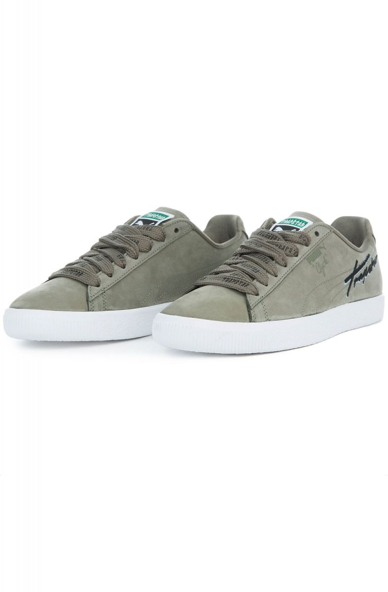 PUMA The Puma x Trapstar Clyde Sneaker in Burnt Olive 36298902-OLV ...