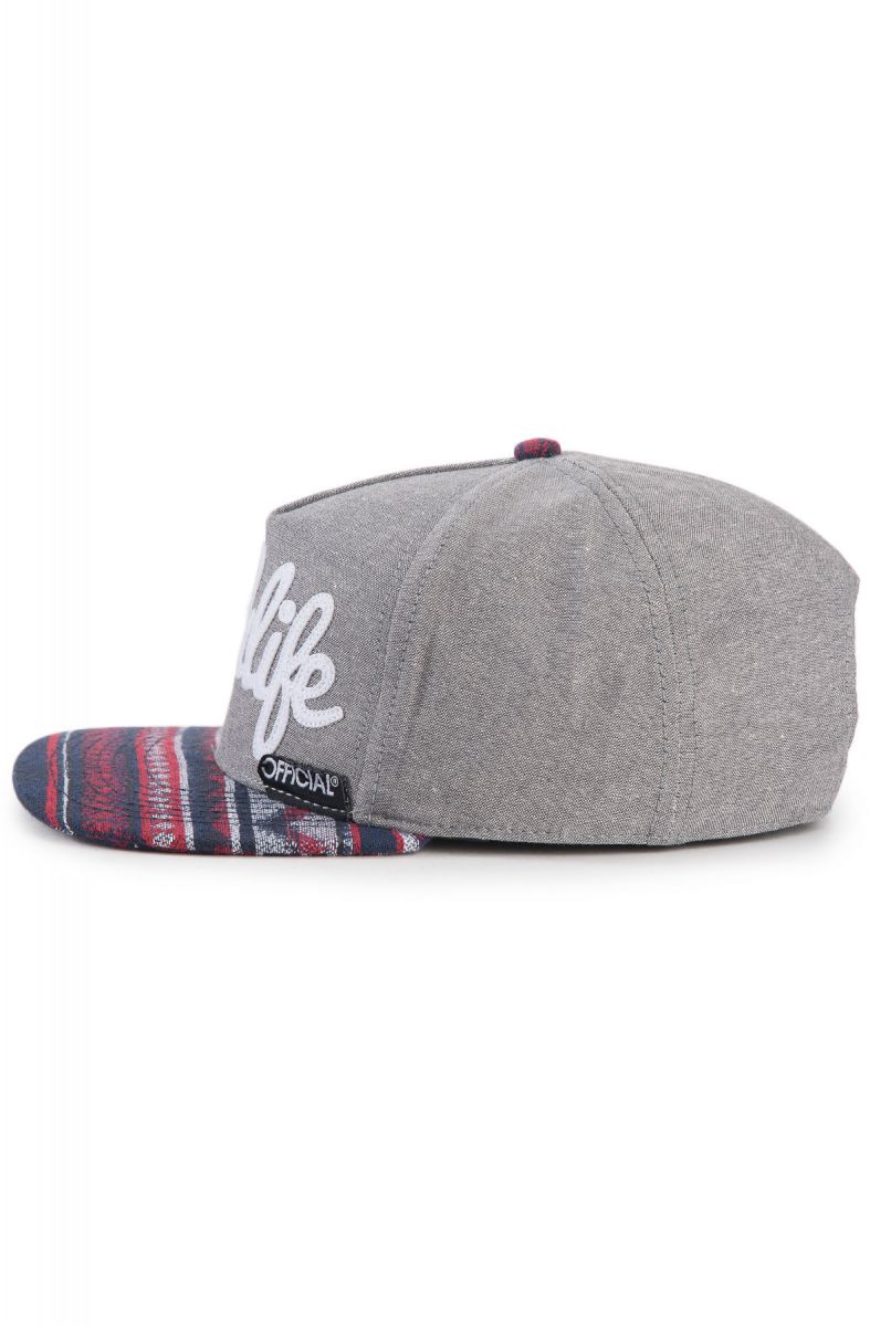 OFFICIAL CROWN OF LAUREL The Highlife Snapback Hat in Grey W15-5004AZ ...