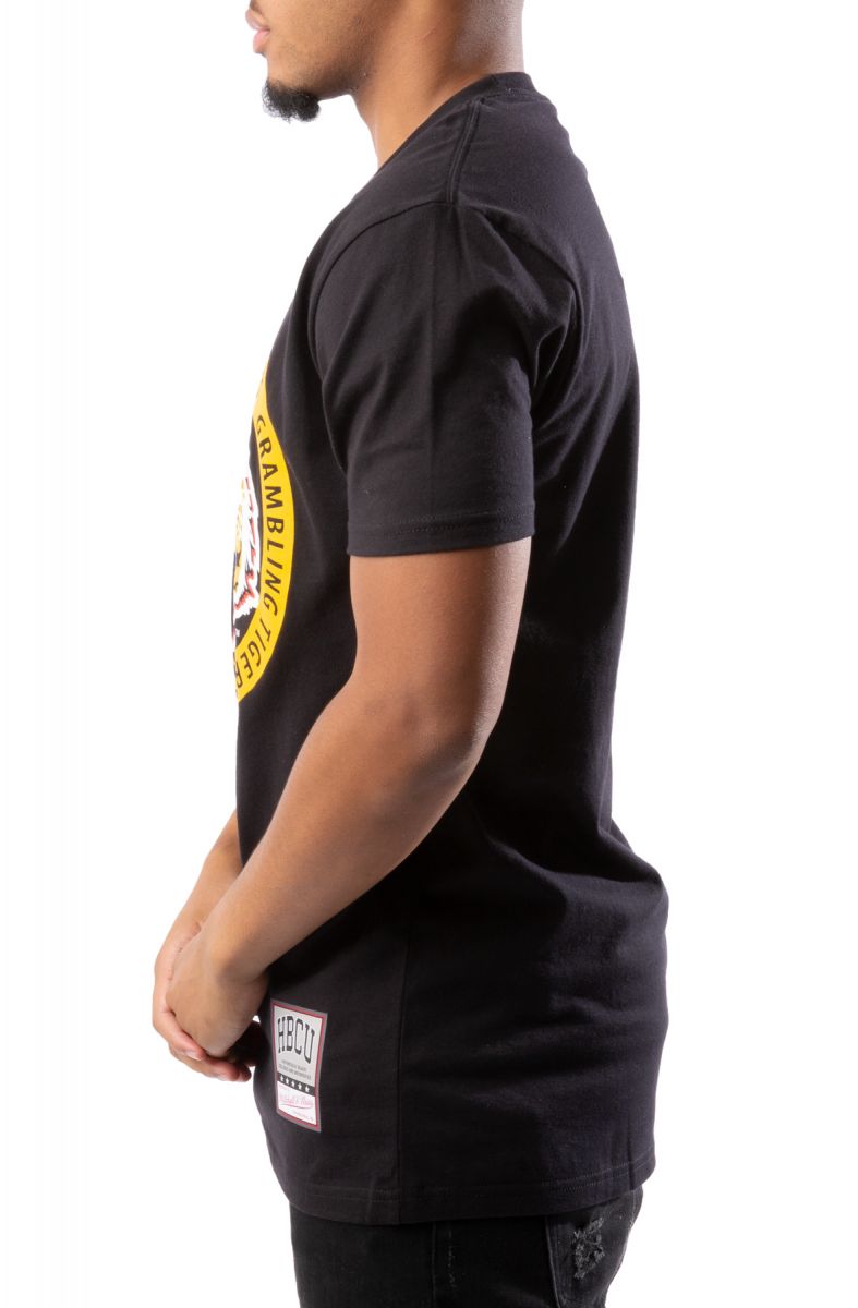 MITCHELL & NESS GSU Mascot Circle Tee BMTRBC21153-GSUBLCK - Karmaloop