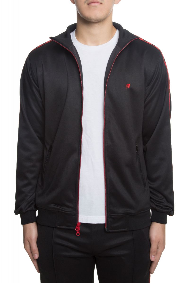 10 DEEP The Checkered Flag Track Jacket in Black 183TD0001-BLK - Karmaloop