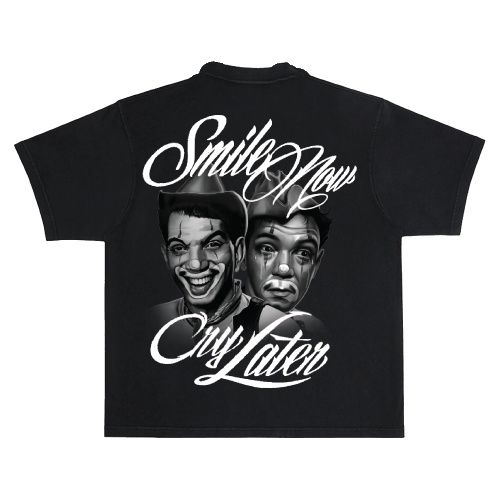 MAFIOSO SMILE NOW CRY LATER MFSO-BBB0E6-BLACK - Karmaloop