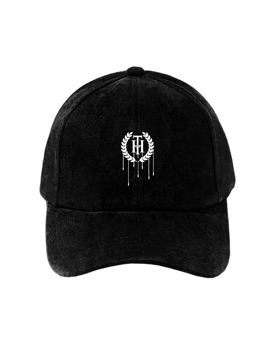 THE HIDEOUT CLOTHING Dripping Suede Dad Cap HDTCLTHNG-E6221B-BURGUNDY ...