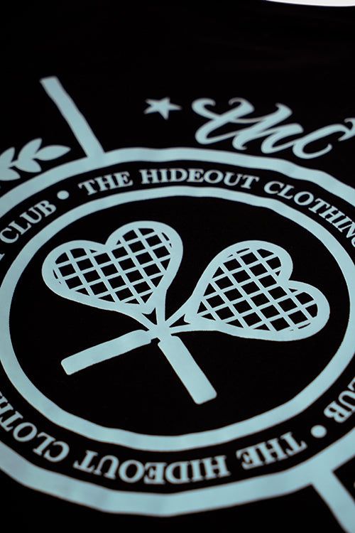 THE HIDEOUT CLOTHING Racket Club Tee THC-RA-SO-BLACK - Karmaloop