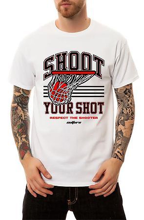CULTURE The Shoot your Shot T-Shirt in White 137_STWOD_SHOOT_YK_A1301 ...