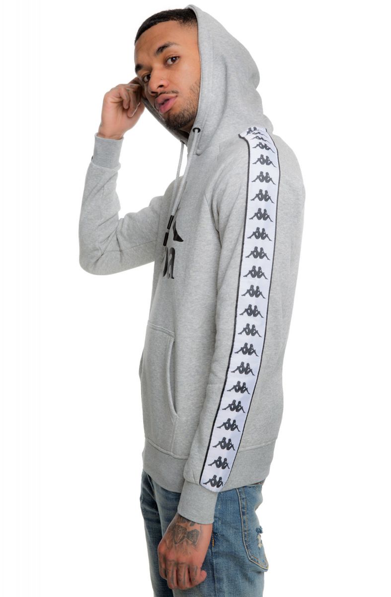 KAPPA 222 Banda Hurtado Alternating Banda Hoodie in Grey 303WH20-906 ...