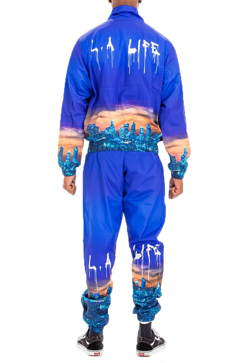 WEIV LA Life Windbreak Suit SET508-708--BLUE - Karmaloop
