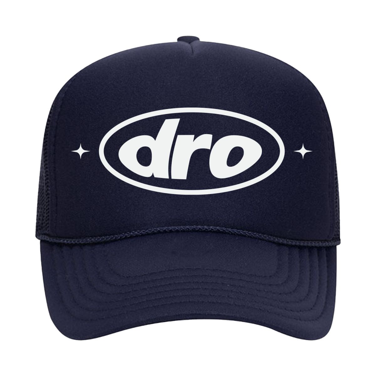 DRO Mid Profile Trucker Hat Navy TRUCK-LOGO-NAVY - Karmaloop