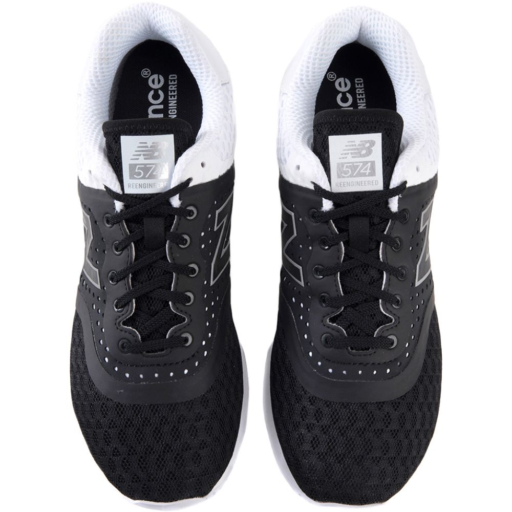 NEW BALANCE Unisex: 574 Re-Engineered Breathe Black Sneaker MTL574MB ...