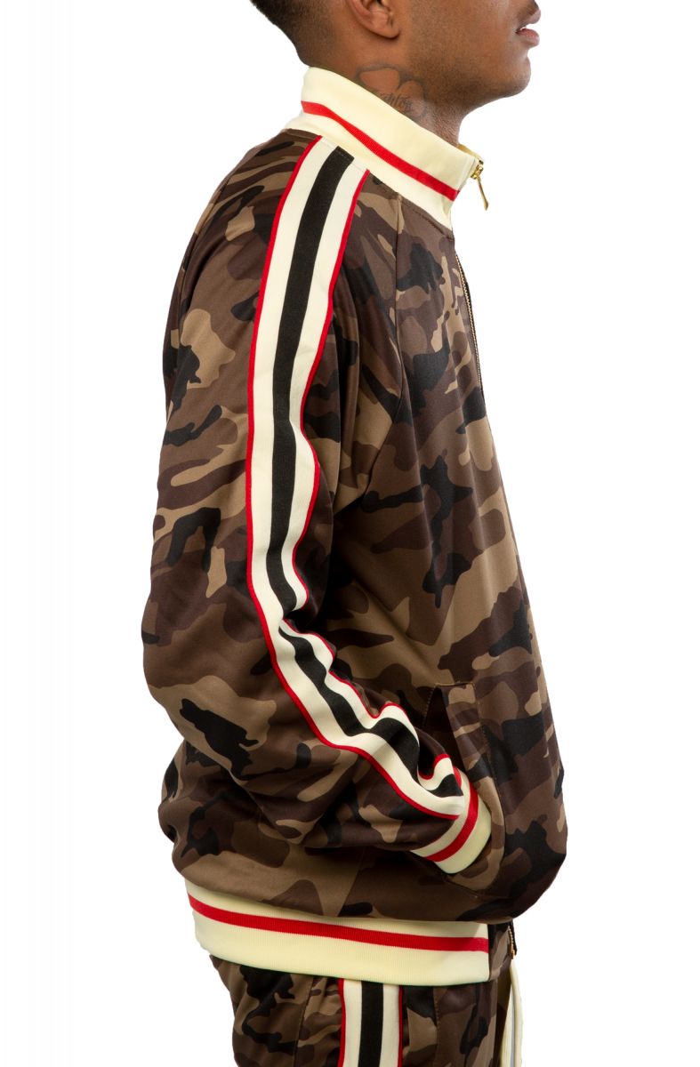VICTORIOUS LOS ANGELES Vice City Striped Track Jacket ST575J-CAMO ...