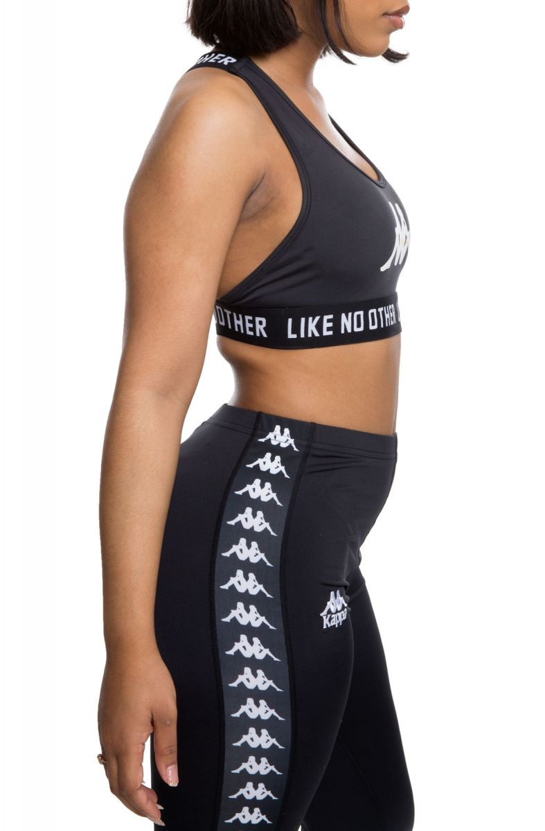 KAPPA Authentic Besunny Sports Bra in Black 304LVZ0-005-BLK - Karmaloop
