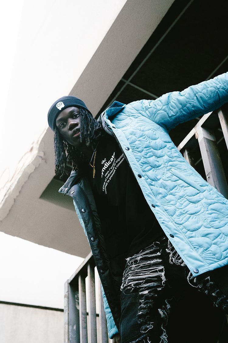 THE HIDEOUT CLOTHING Dawn of an Era Reversible Puffer Coat THC-DA-SB ...