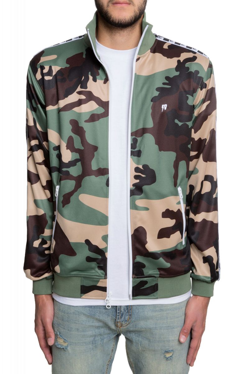 10 DEEP The Checkered Flag Track Jacket in New Woodland Camo 183TD0020 ...