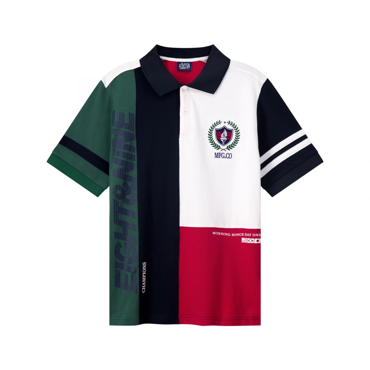 8&9 MFG CO. Day One Polo Shirt Navy BUDAYNVY-NAVY - Karmaloop